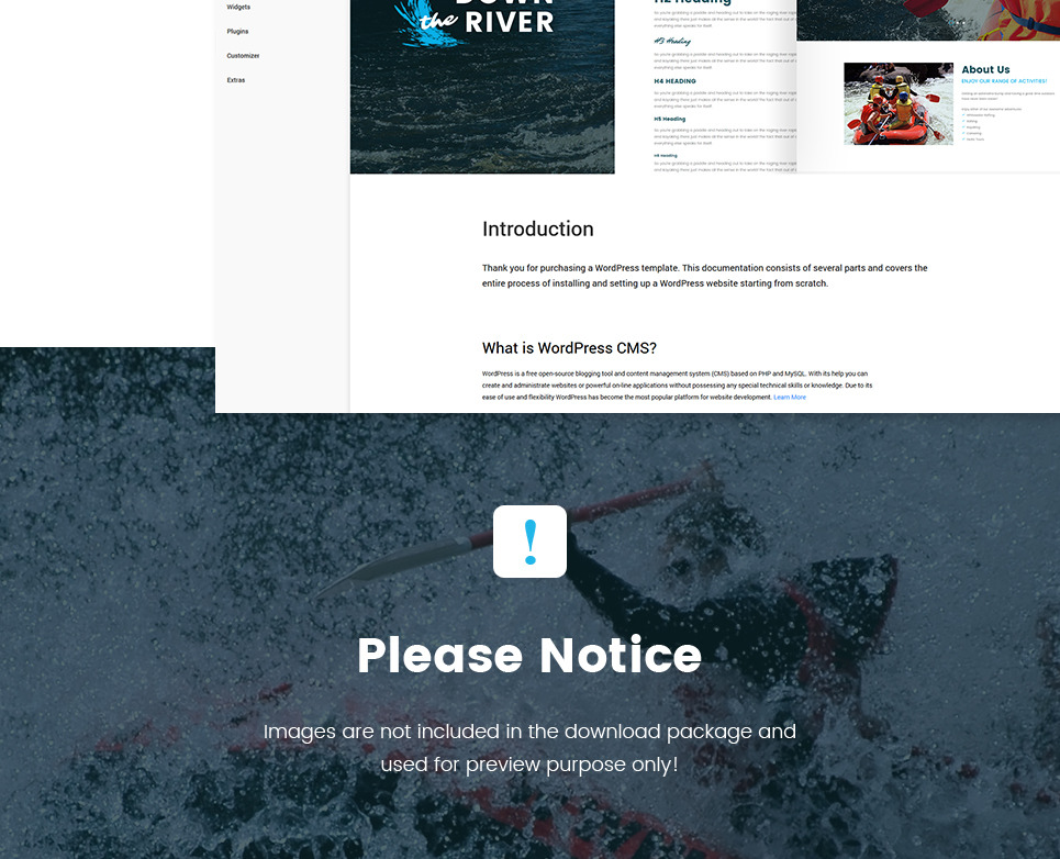 Down River - Rafting & Kayaking WordPress Theme