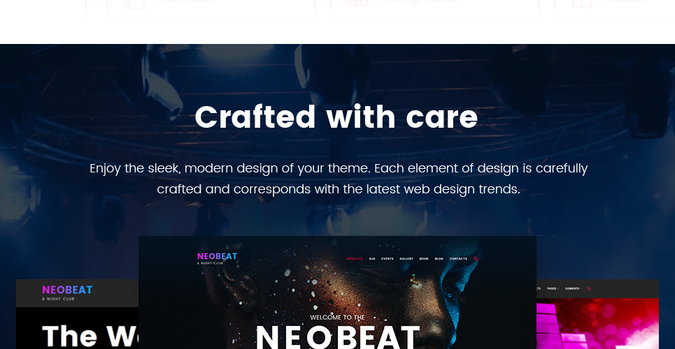 Neobeat - Night Club & Entertainment WordPress Theme