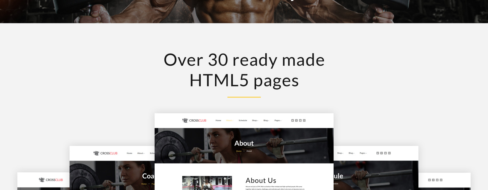 Crossclub - Bodybuilding & Crossfit Responsive Multipage Website Template