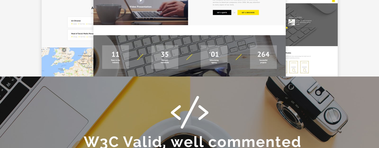 Median - Advertising Agency HTML Website Template