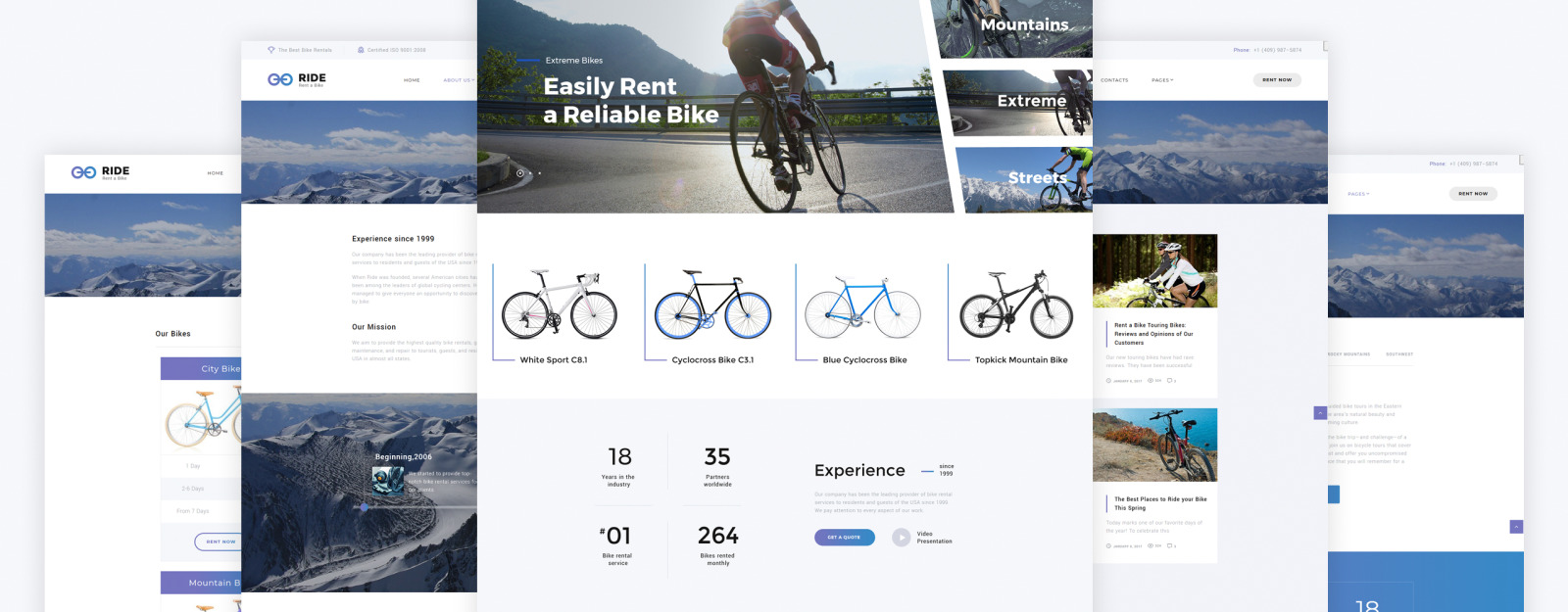 Bike Shop Responsive Website Template - TemplateMonster