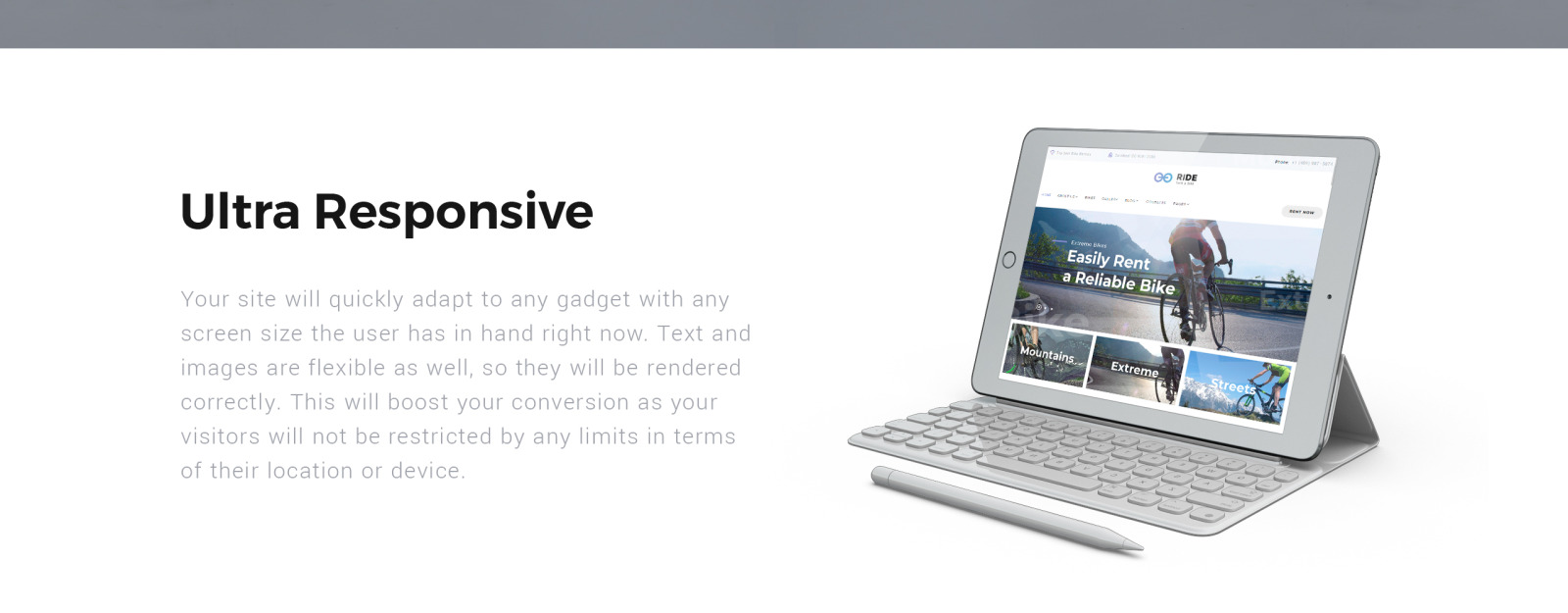 Bike Shop Responsive Website Template - TemplateMonster