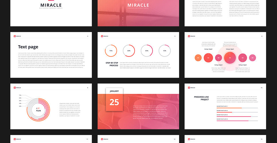 Miracle PowerPoint template #63583 - TemplateMonster