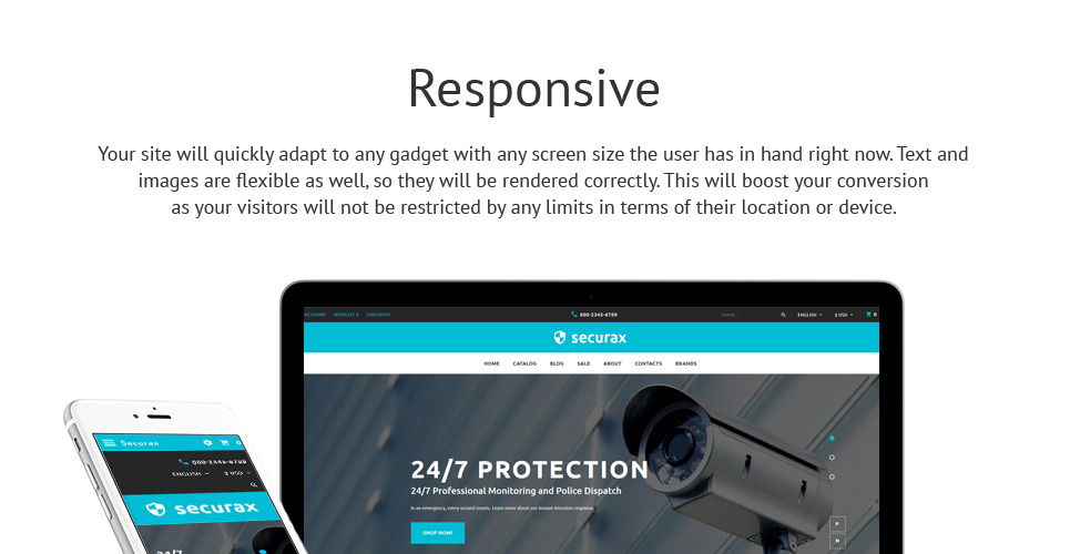 Securax - Security Equipment Store Responsive OpenCart Template