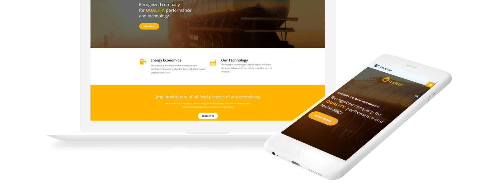 Gas & Oil Responsive Joomla Template - TemplateMonster