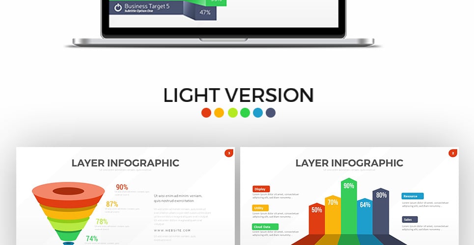 Layer Infographic PowerPoint template - TemplateMonster