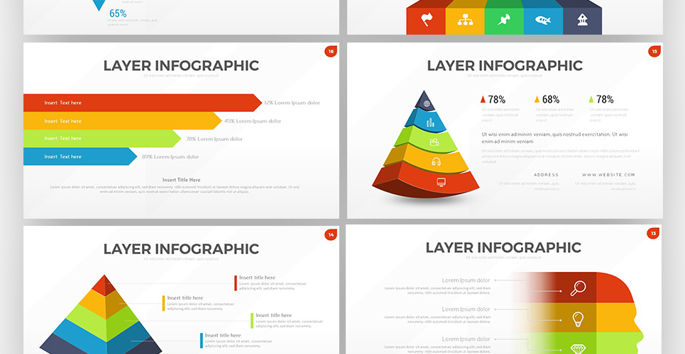 Layer Infographic PowerPoint template - TemplateMonster