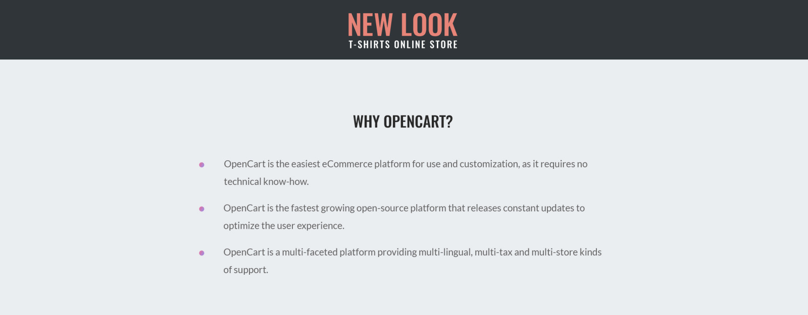 T-shirt Shop Responsive OpenCart Template - TemplateMonster