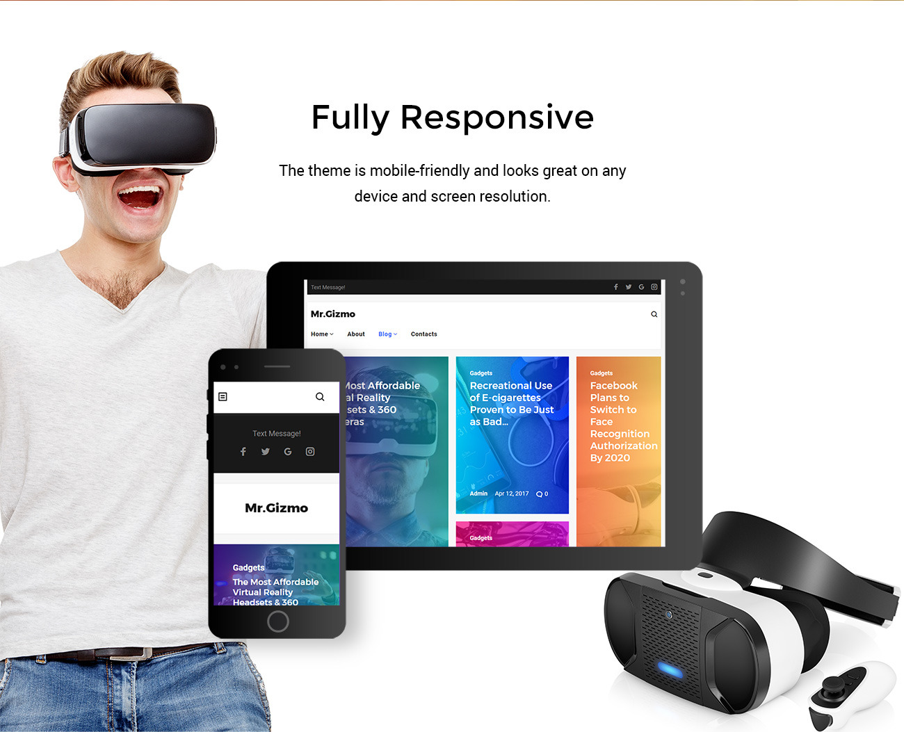 Mr. Gizmo - Responsive Technology & Gadgets Blog WordPress theme