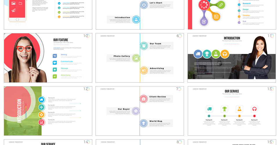 Loading PowerPoint template #63990 - TemplateMonster