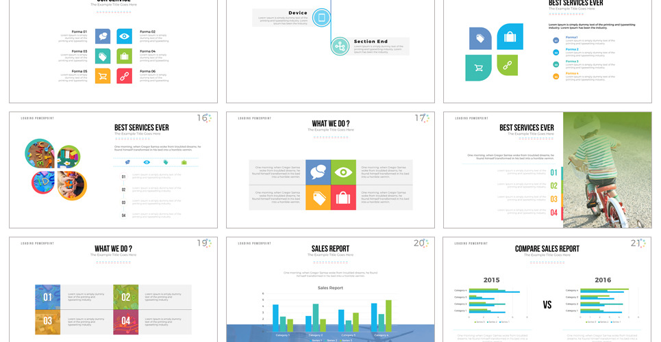 Loading PowerPoint template #63990 - TemplateMonster