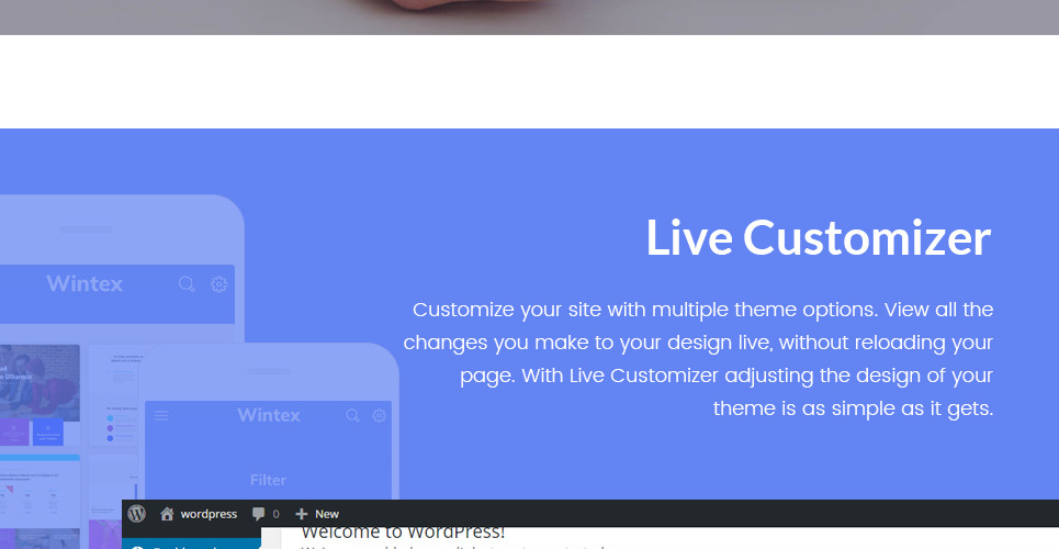 Amazinx - Mobile App Responsive One Page WordPress Theme