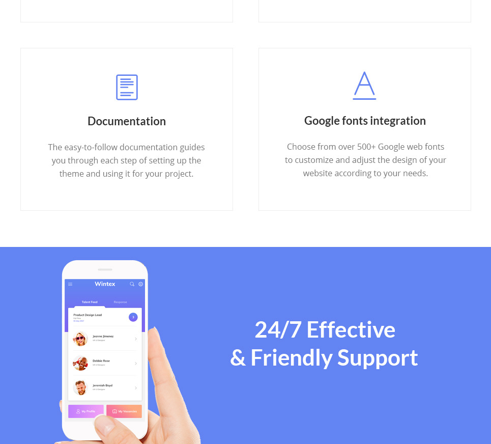 Amazinx - Mobile App Responsive One Page WordPress Theme