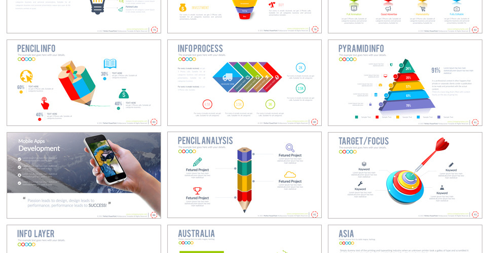 Perfect PowerPoint template #64067 - TemplateMonster