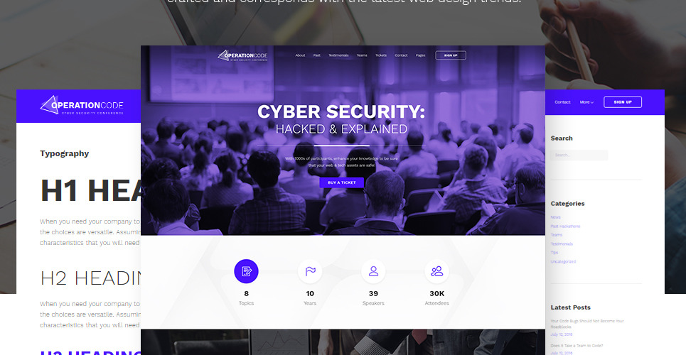 OperationCode WordPress Theme #64077 - TemplateMonster