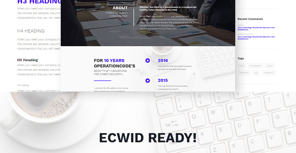 OperationCode WordPress Theme #64077 - TemplateMonster