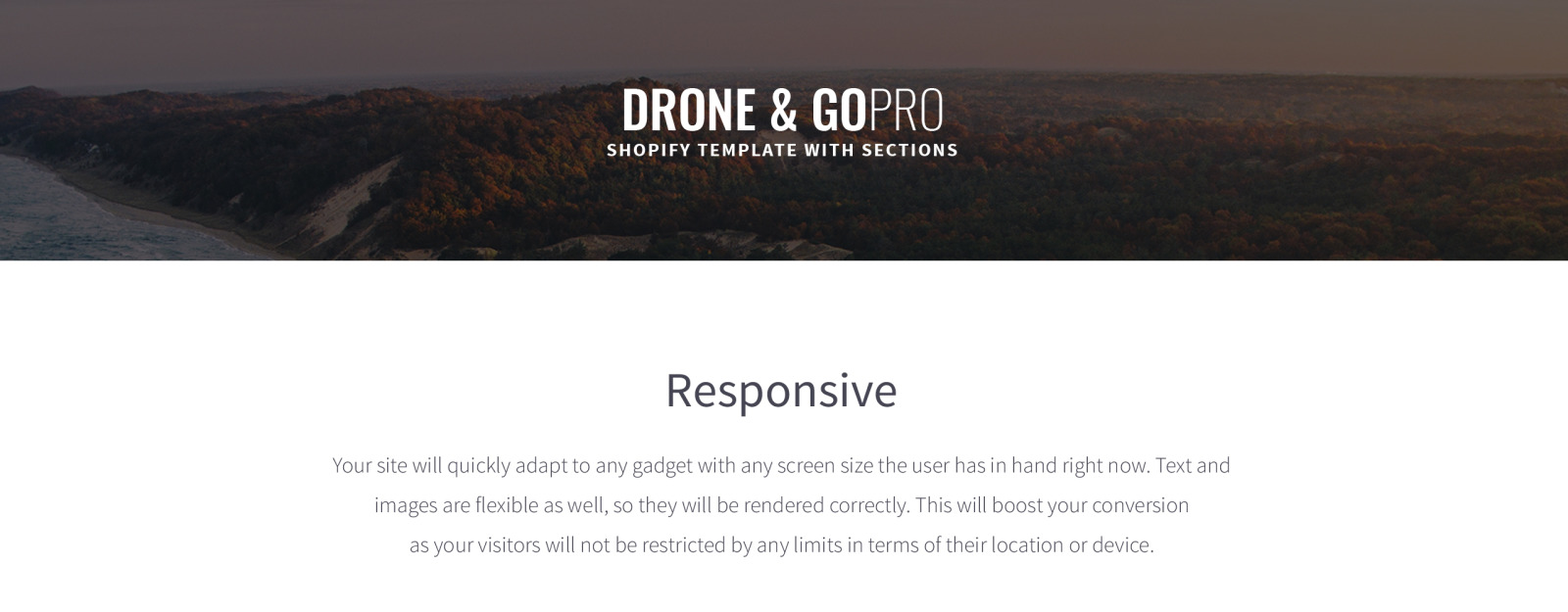 Drone Shop Shopify Theme #64131 - TemplateMonster