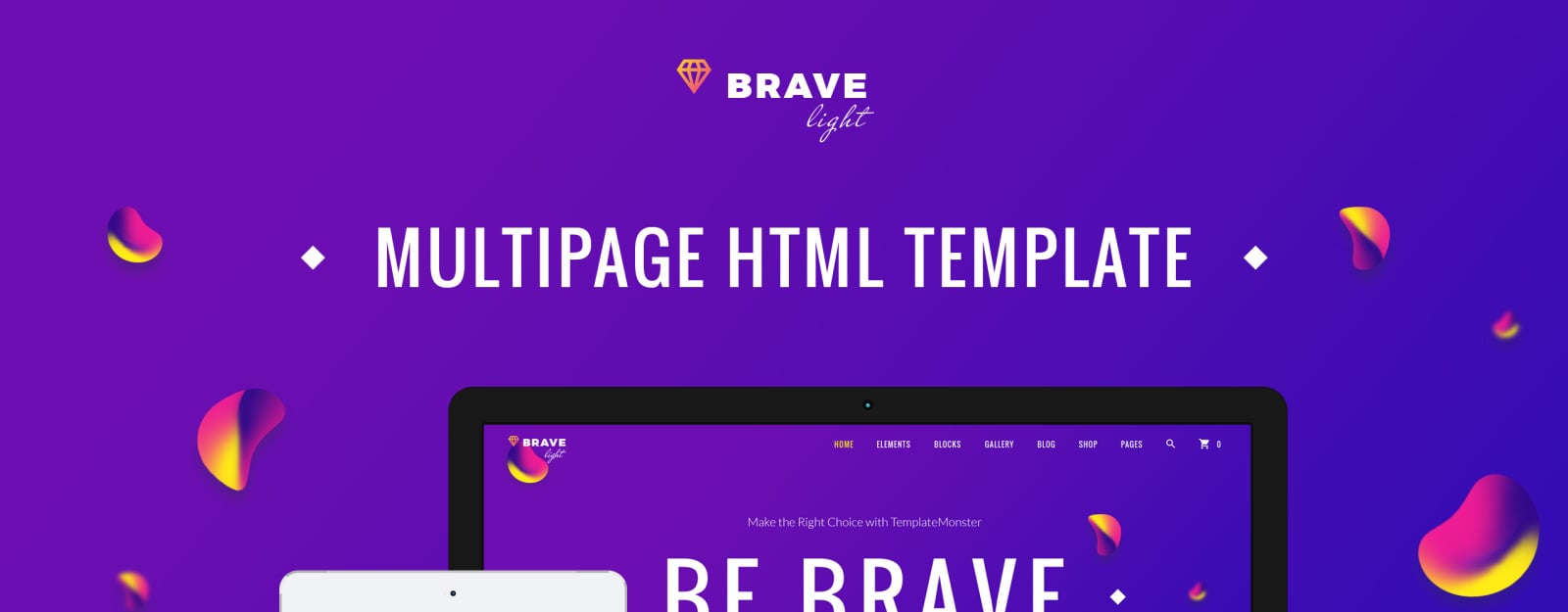 Brave Light - Creative Universal Multipurpose Website Template