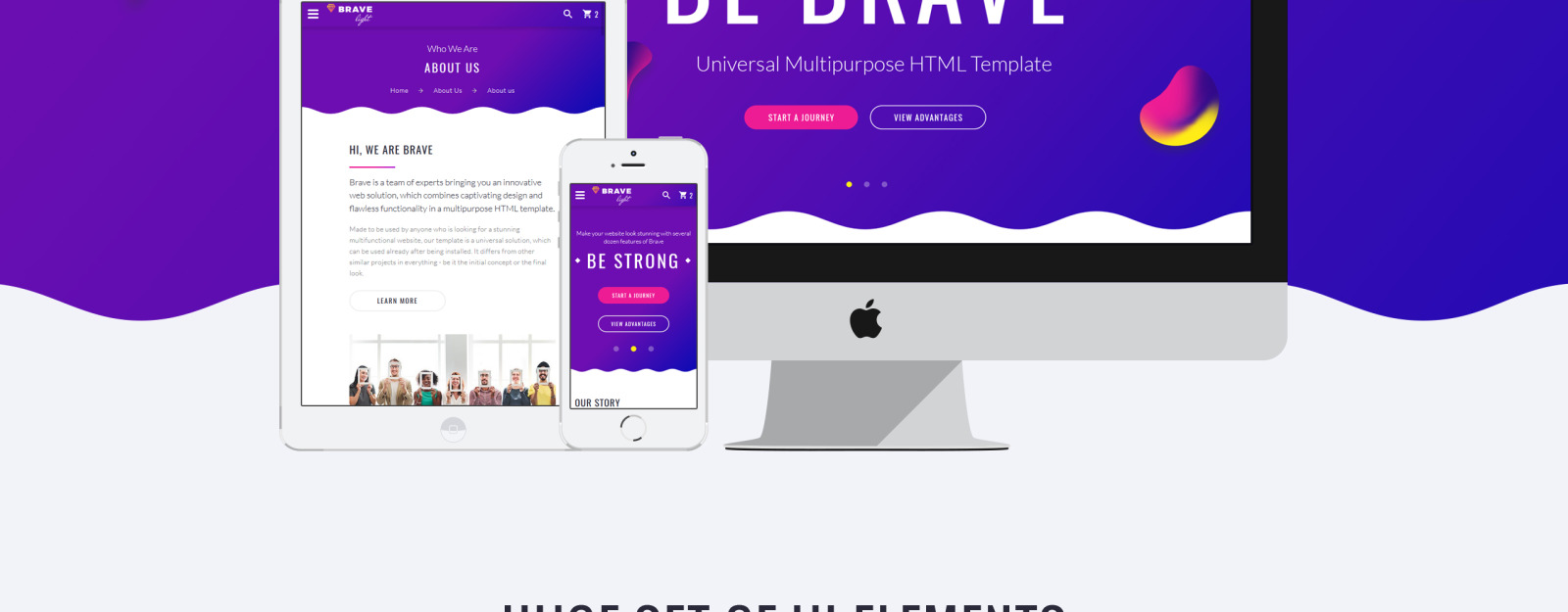 Brave Light - Creative Universal Multipurpose Website Template
