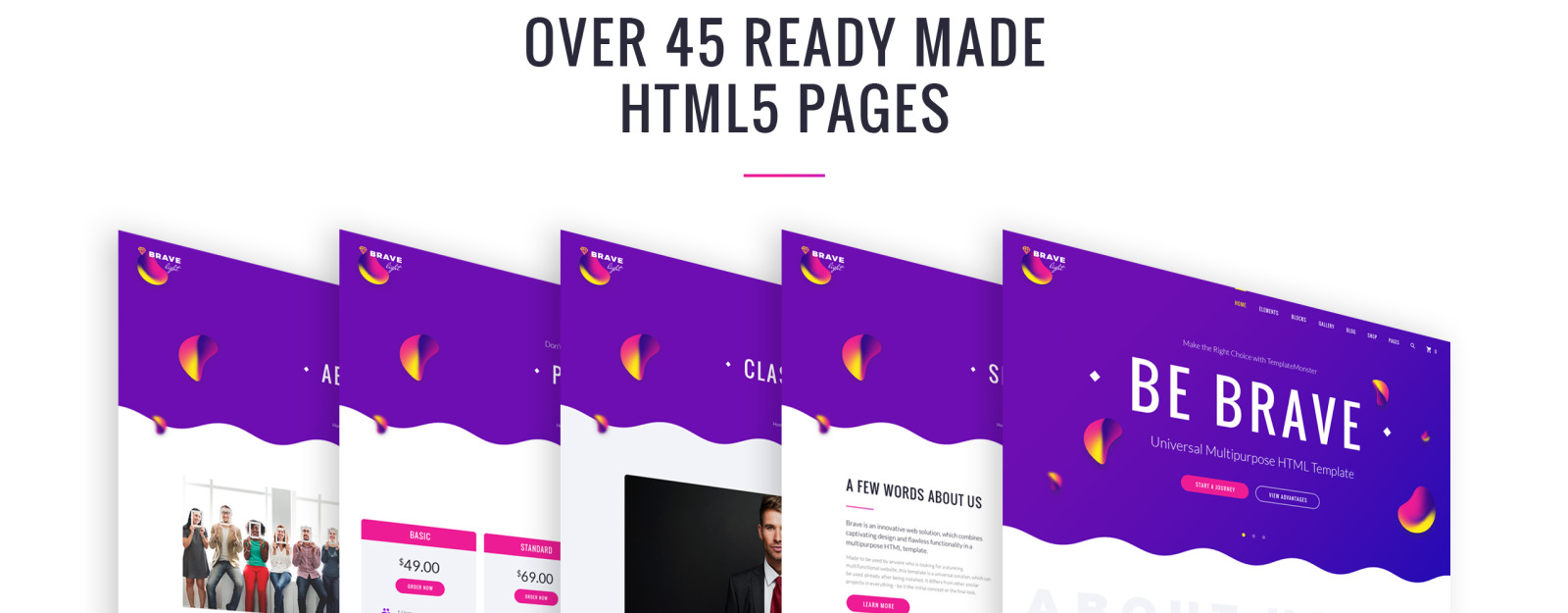 Brave Light - Creative Universal Multipurpose Website Template