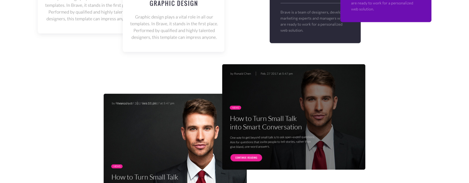 Brave Light - Creative Universal Multipurpose Website Template