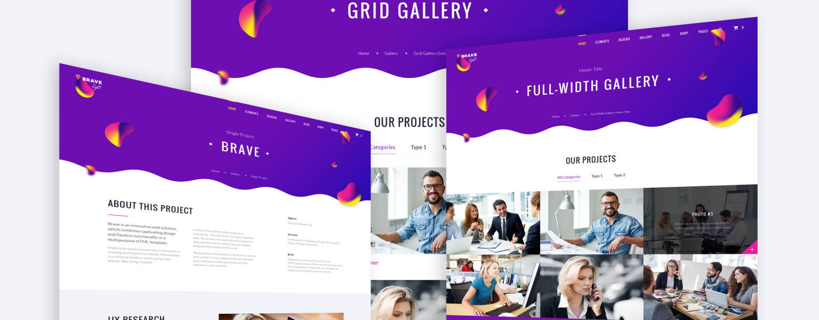 Brave Light - Creative Universal Multipurpose Website Template