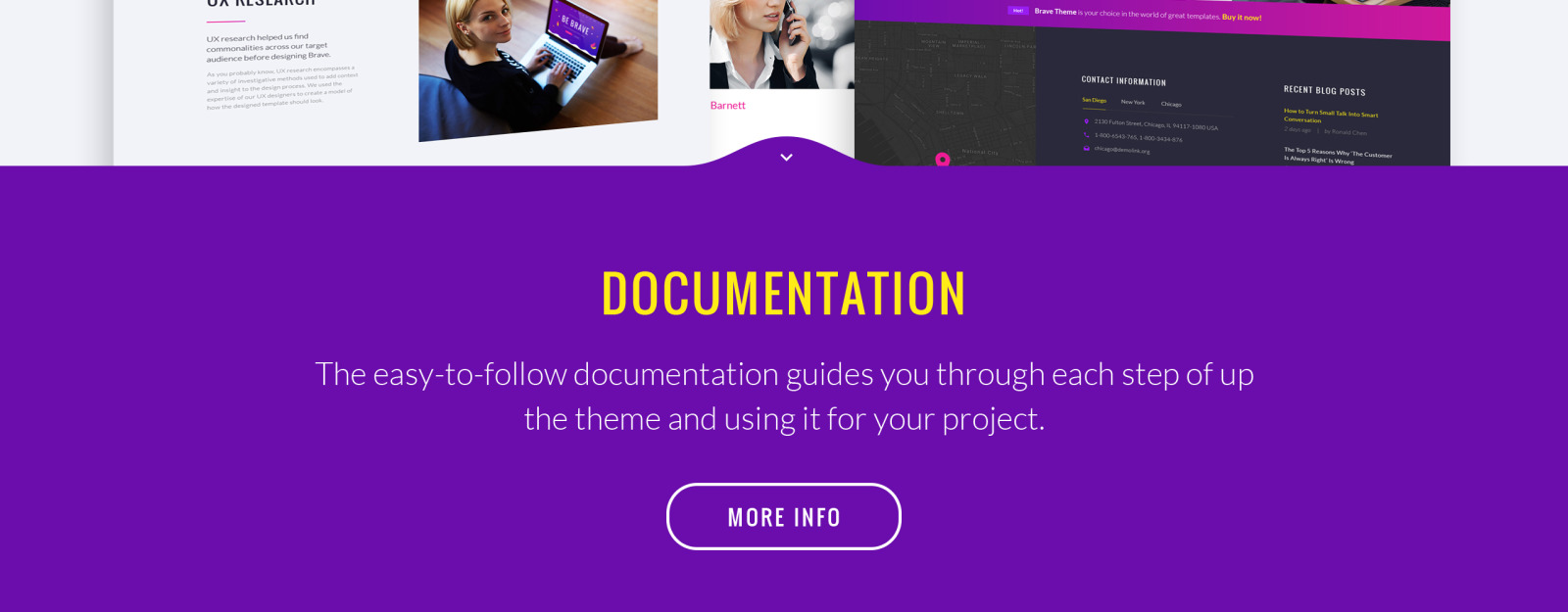 Brave Light - Creative Universal Multipurpose Website Template