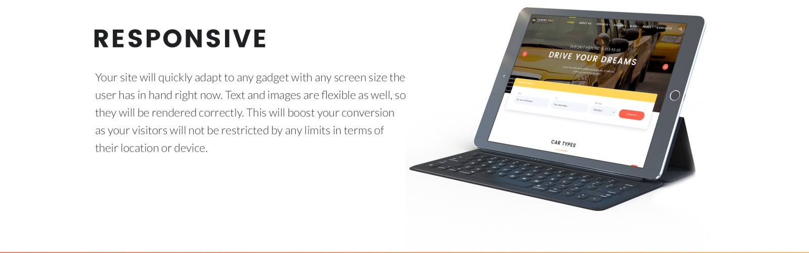 Luxury Taxi Multipage Website Template - TemplateMonster