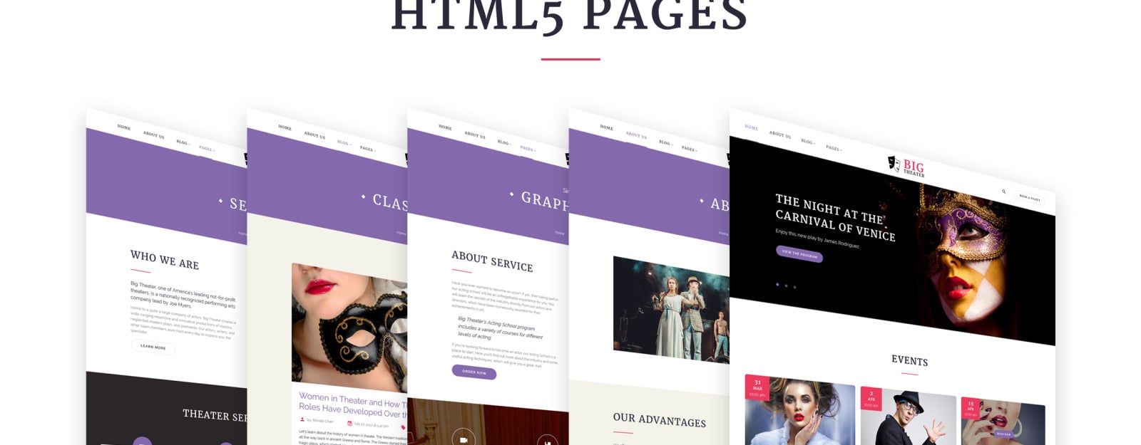Big Theater - Theater Website Template - TemplateMonster