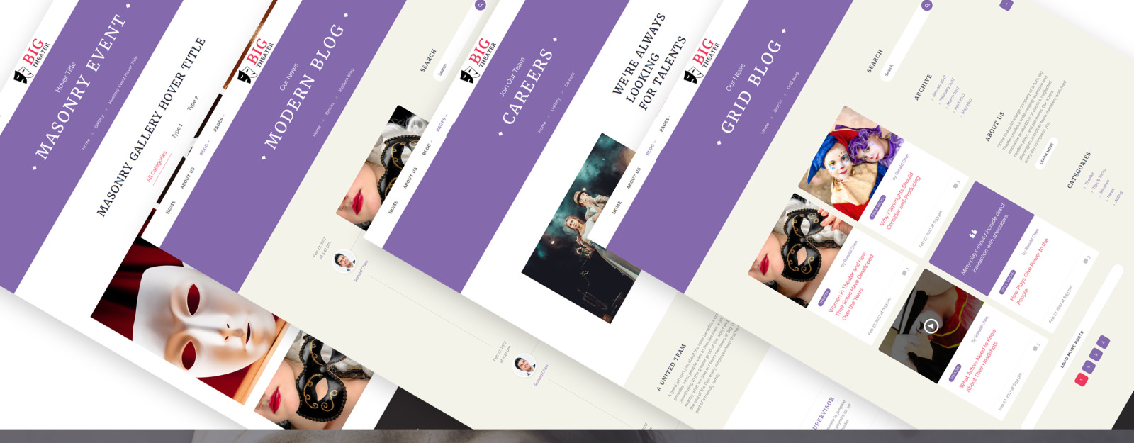 Big Theater - Theater Website Template - TemplateMonster