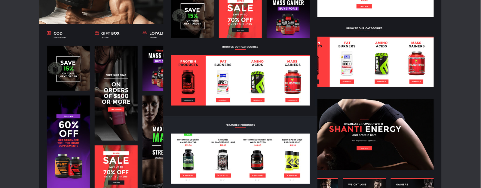 Sports Nutrition PrestaShop Theme #64478 - TemplateMonster