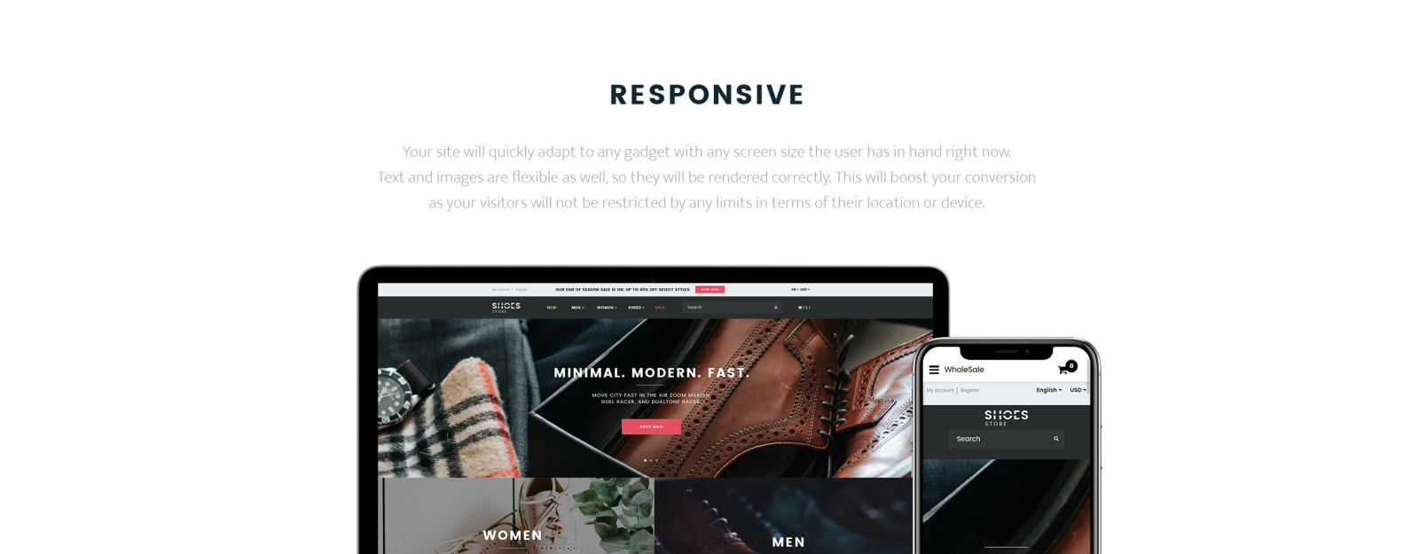 Shoe Store Responsive OpenCart Template - TemplateMonster