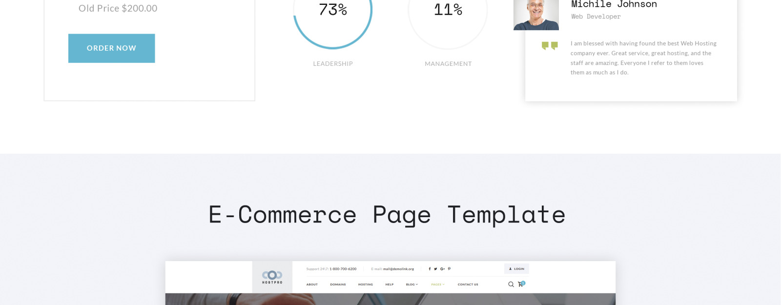 Hostpro - Domain and Hosting HTML Website Template