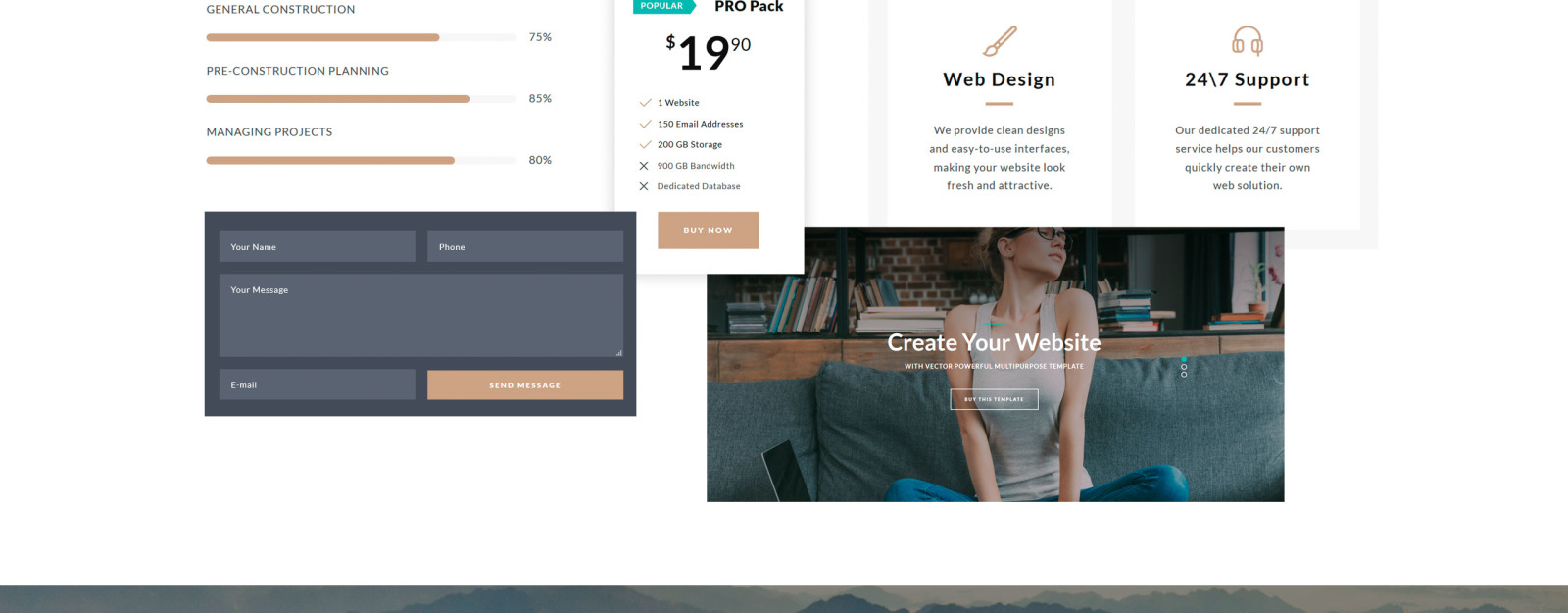 Vector - Business Landing Page Template - TemplateMonster