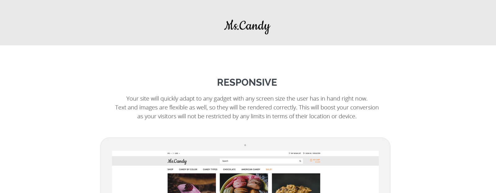 Sweet Shop Responsive OpenCart Template - TemplateMonster