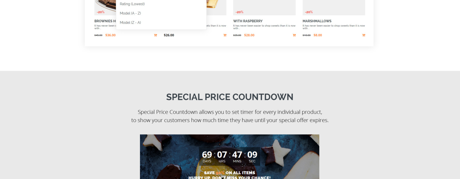 Sweet Shop Responsive OpenCart Template - TemplateMonster