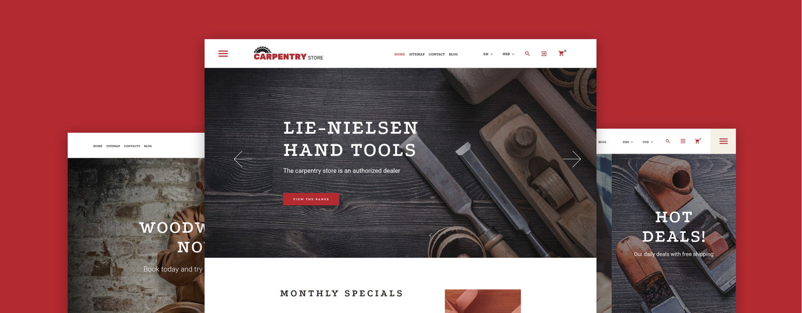 Carpentry Store PrestaShop Theme #65047 - TemplateMonster