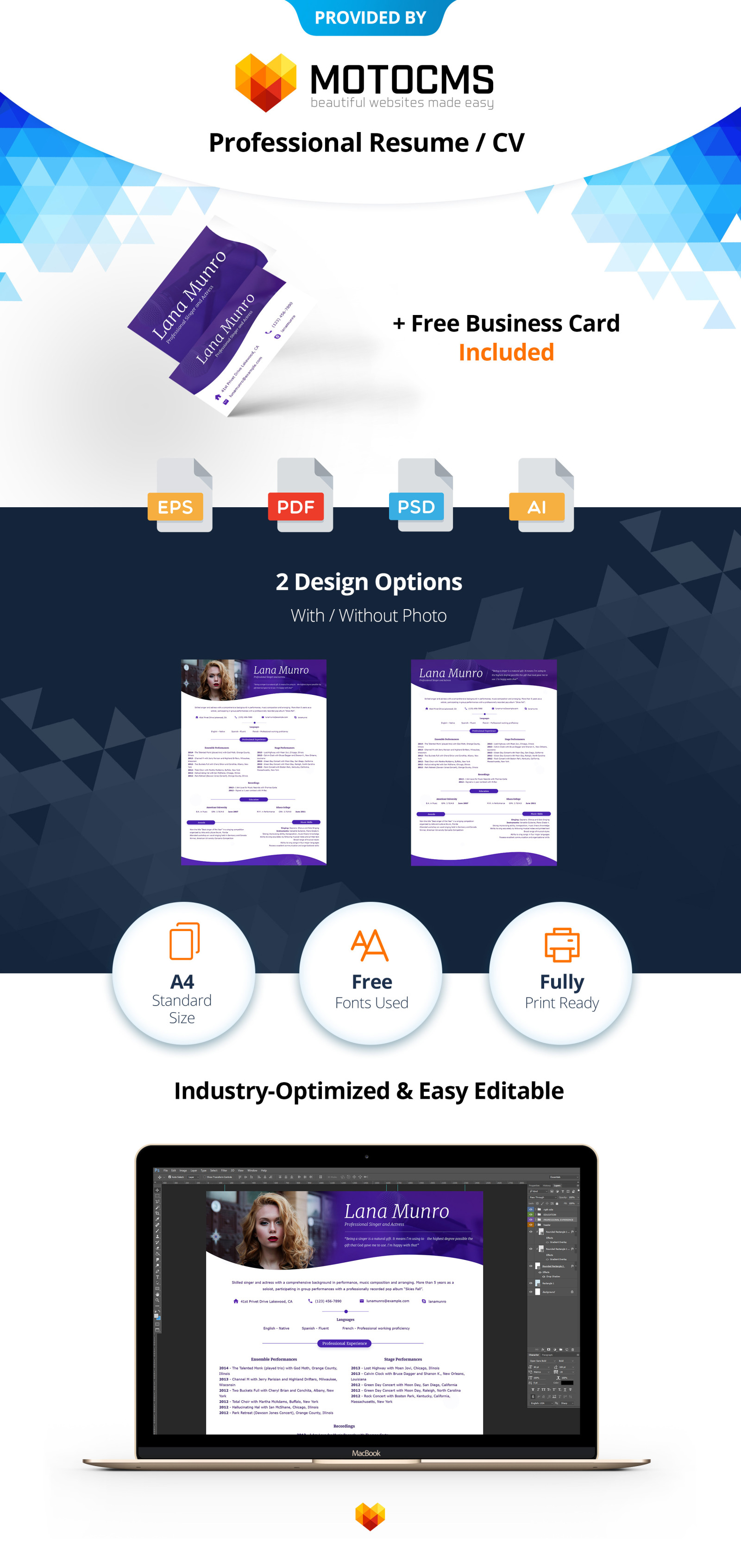 Graphics Resume Template #65230 - TemplateMonster