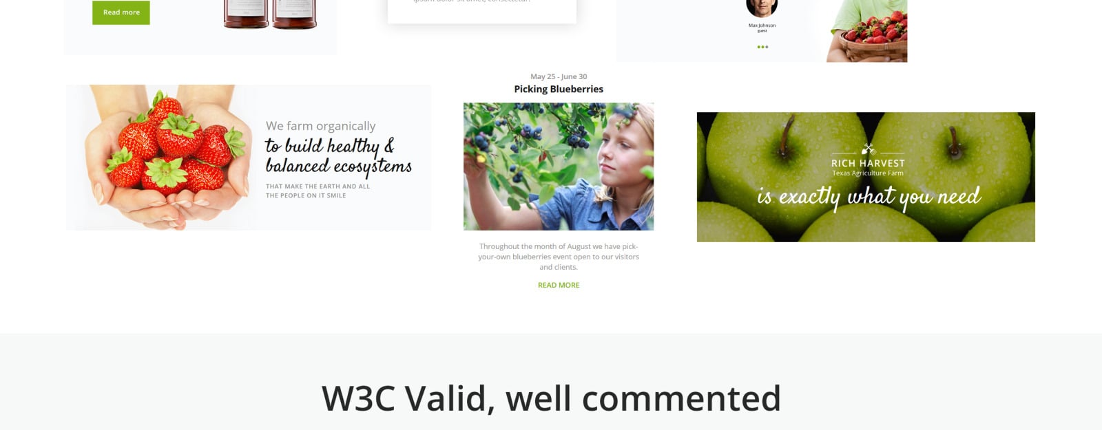 Rich Harvest - Agriculture And Farming Landing Page Template