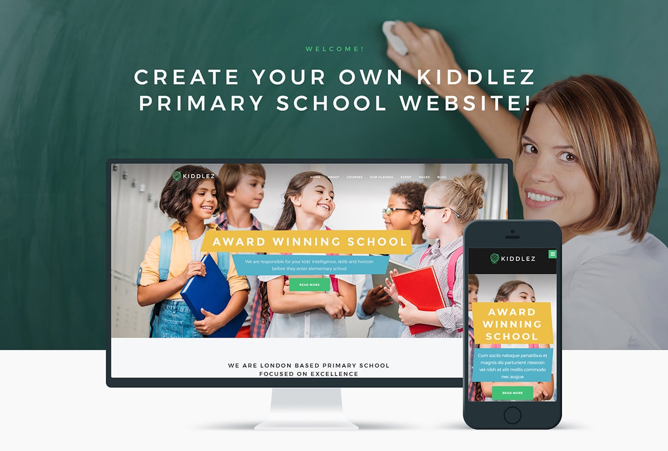 Kiddlez - Primary School Responsive WordPress Theme