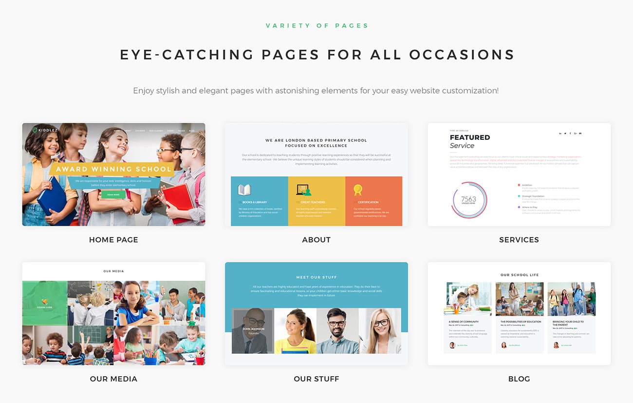Kiddlez - Primary School Responsive WordPress Theme