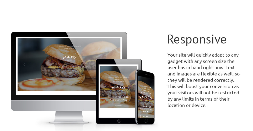Pesto - Elegant Restaurant Template Compatible with Novi Builder ...