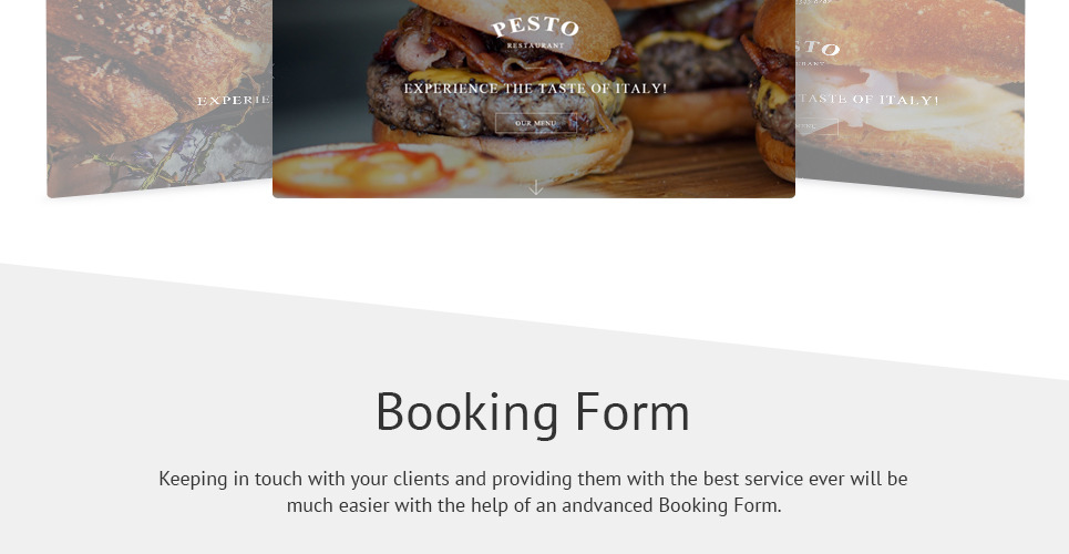 Pesto - Elegant Restaurant Template Compatible with Novi Builder ...