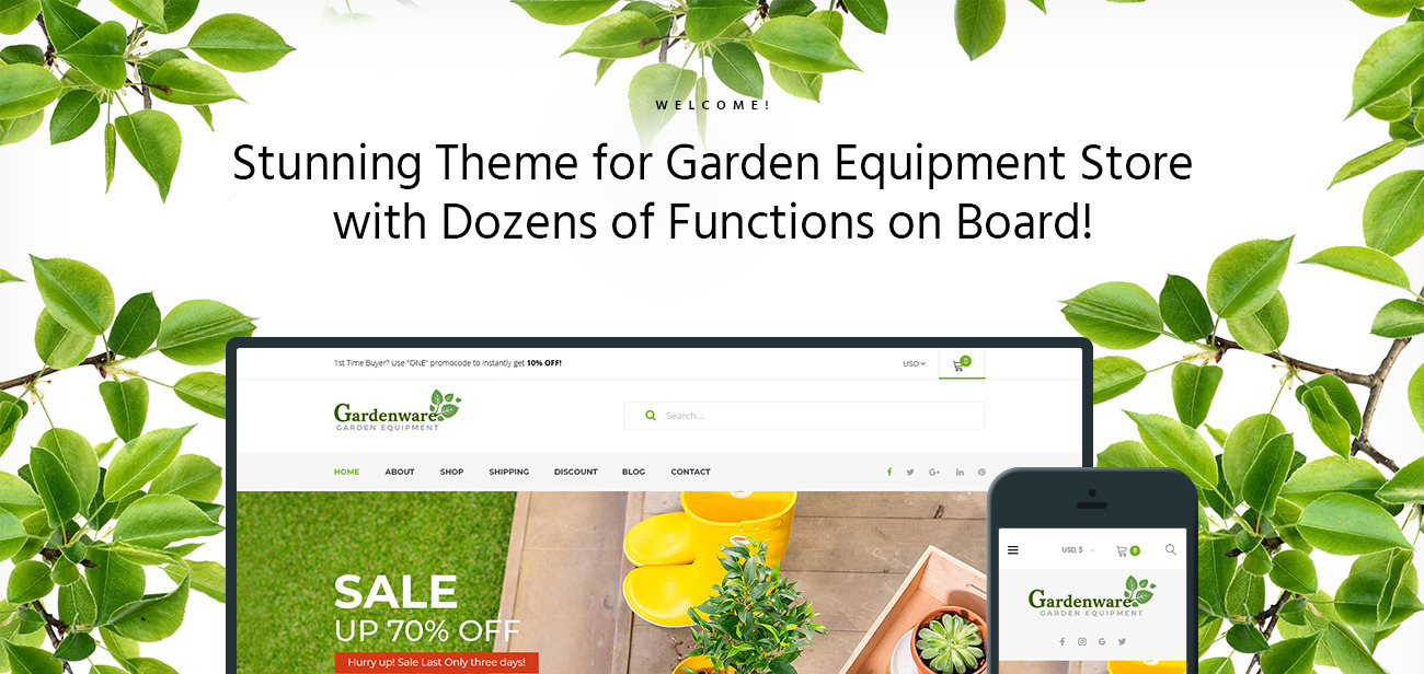Gardenware - Garden Equipment WooCommerce Theme