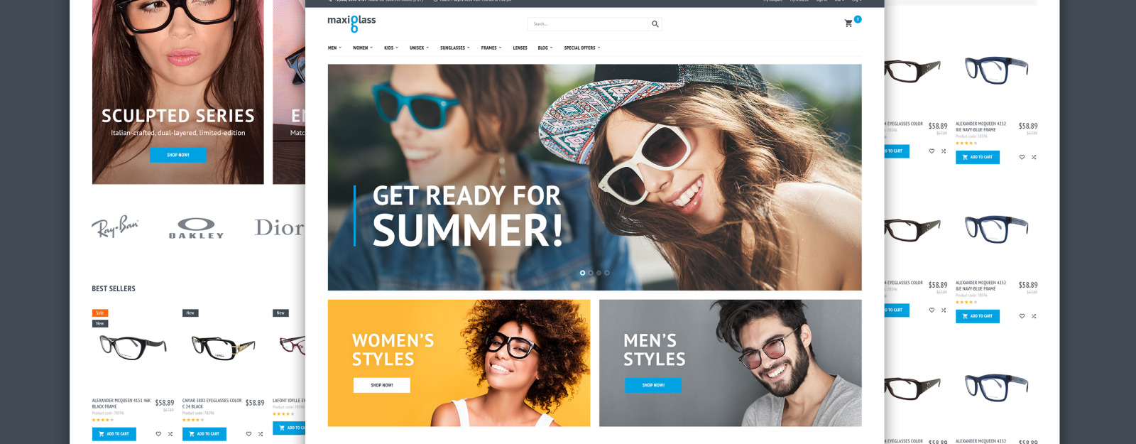 MaxiGlass - Optometric Store PrestaShop Theme