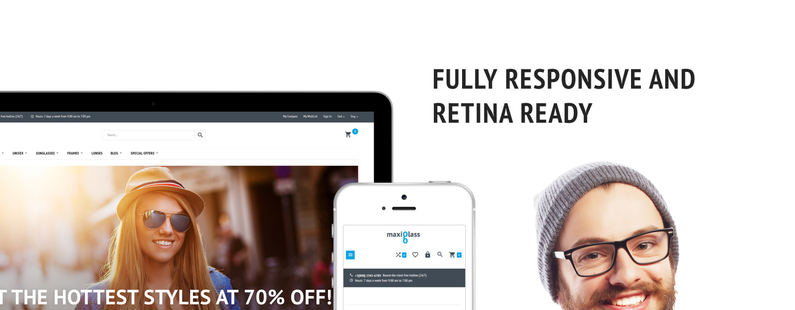 MaxiGlass - Optometric Store PrestaShop Theme