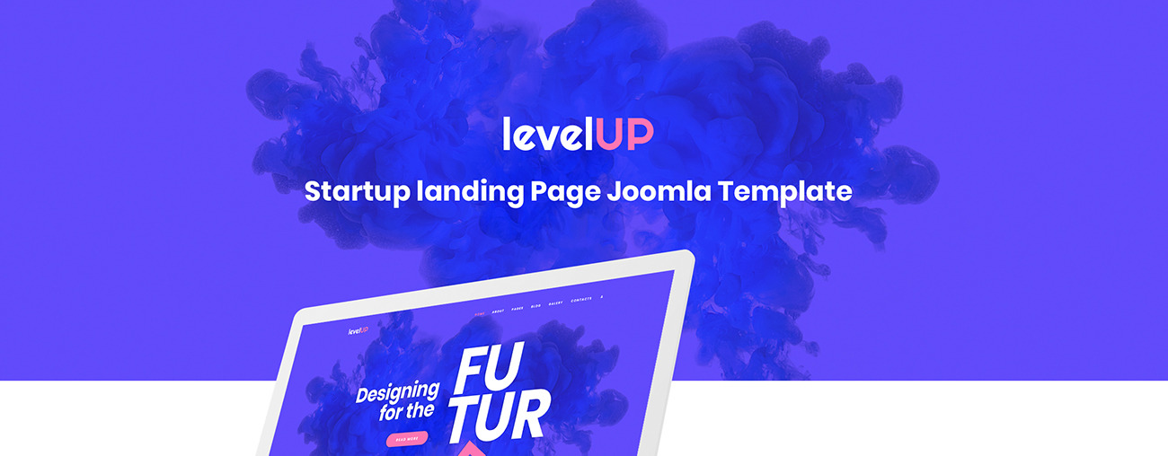 LevelUp - Startup Company Landing Page Joomla Template