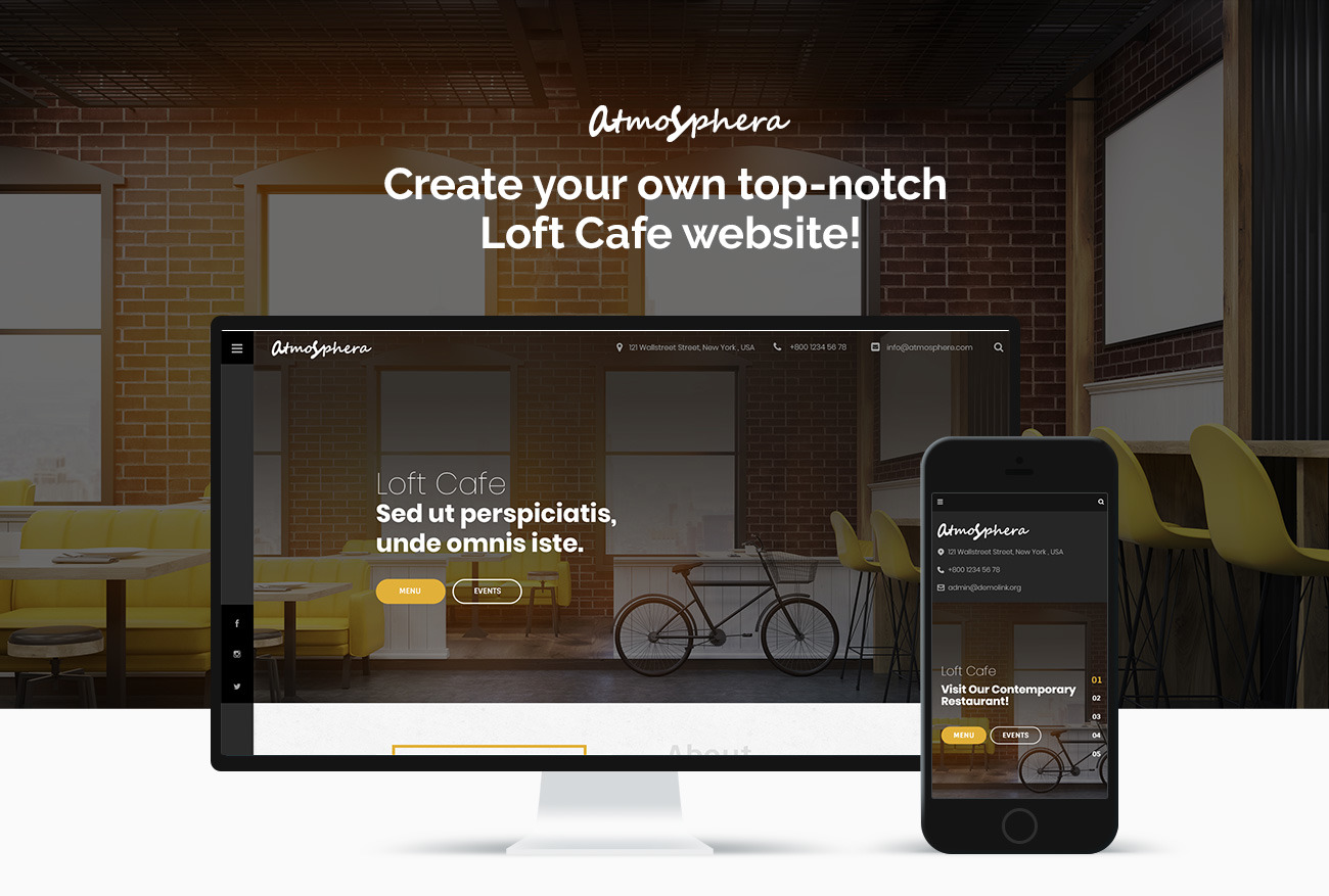 Lunar Cafe - Cafe & Restaurant WordPress Elementor Theme