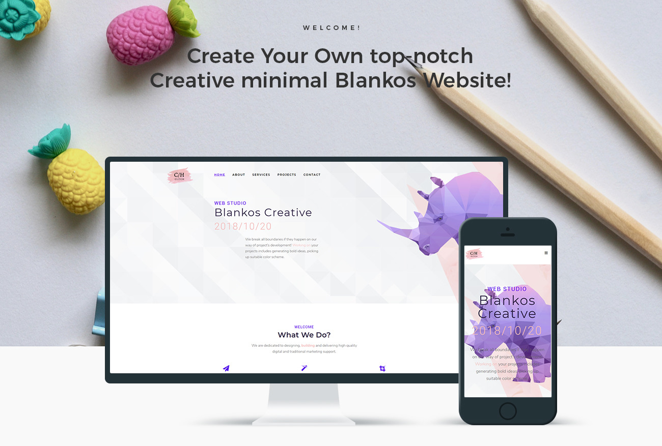 Blankos - Creative Minimal Responsive WordPress Elementor Theme