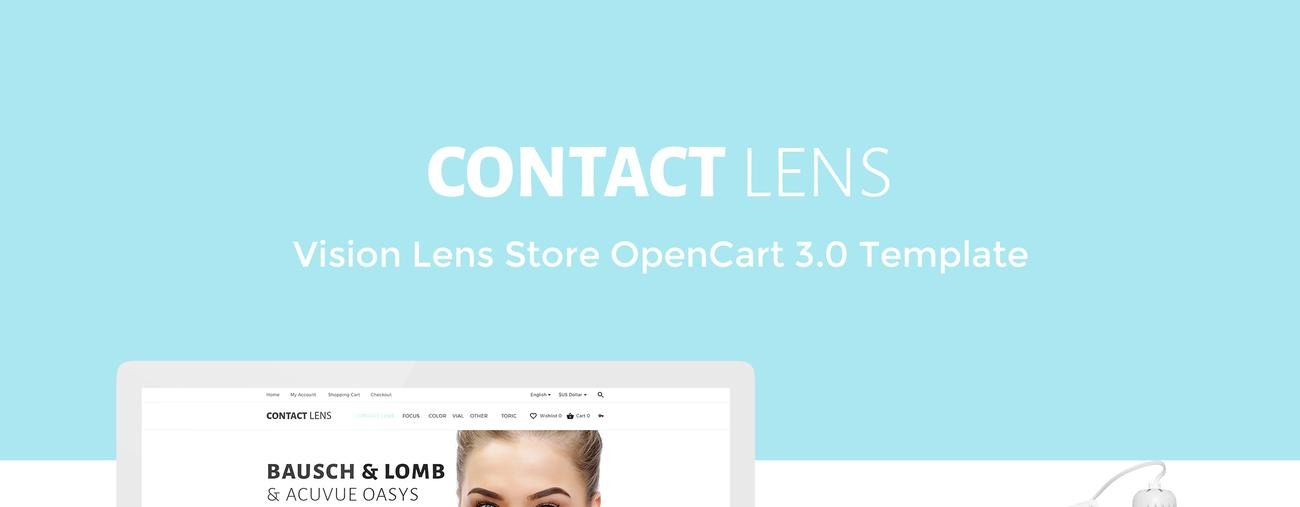 Contact Lens OpenCart Template #70481 - TemplateMonster